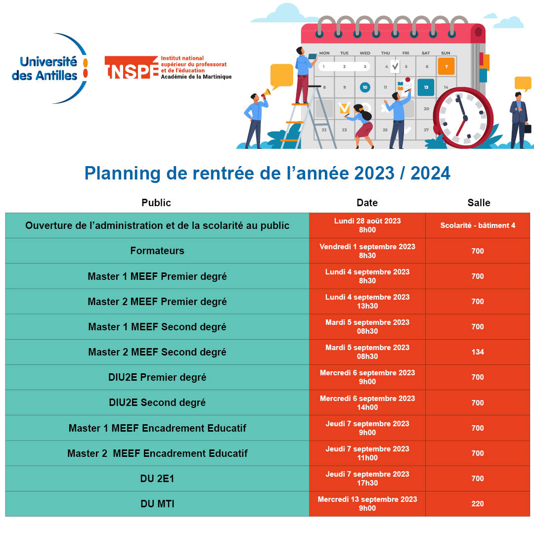 RENTREE 2023-2024 | INSPÉ Martinique